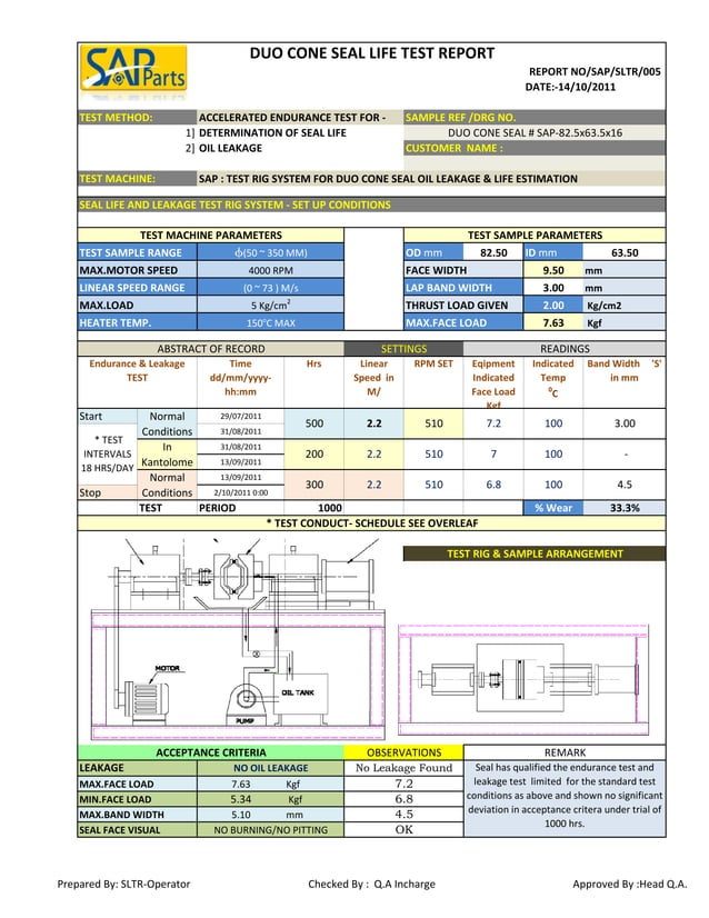 Testing report | PDF