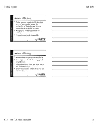 Testing review-3 | PDF