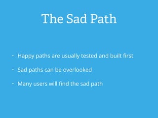 Testing sad-paths | PDF | Internet for Beginners | Internet