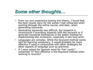 Testing The Keyword Method | PPT