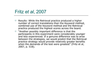 Testing The Keyword Method | PPT
