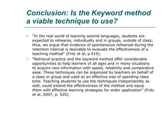 Testing The Keyword Method | PPT