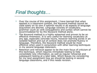 Testing The Keyword Method | PPT