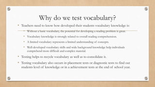 TESTING-VOCABULARY-KNOWLEDGE........pptx