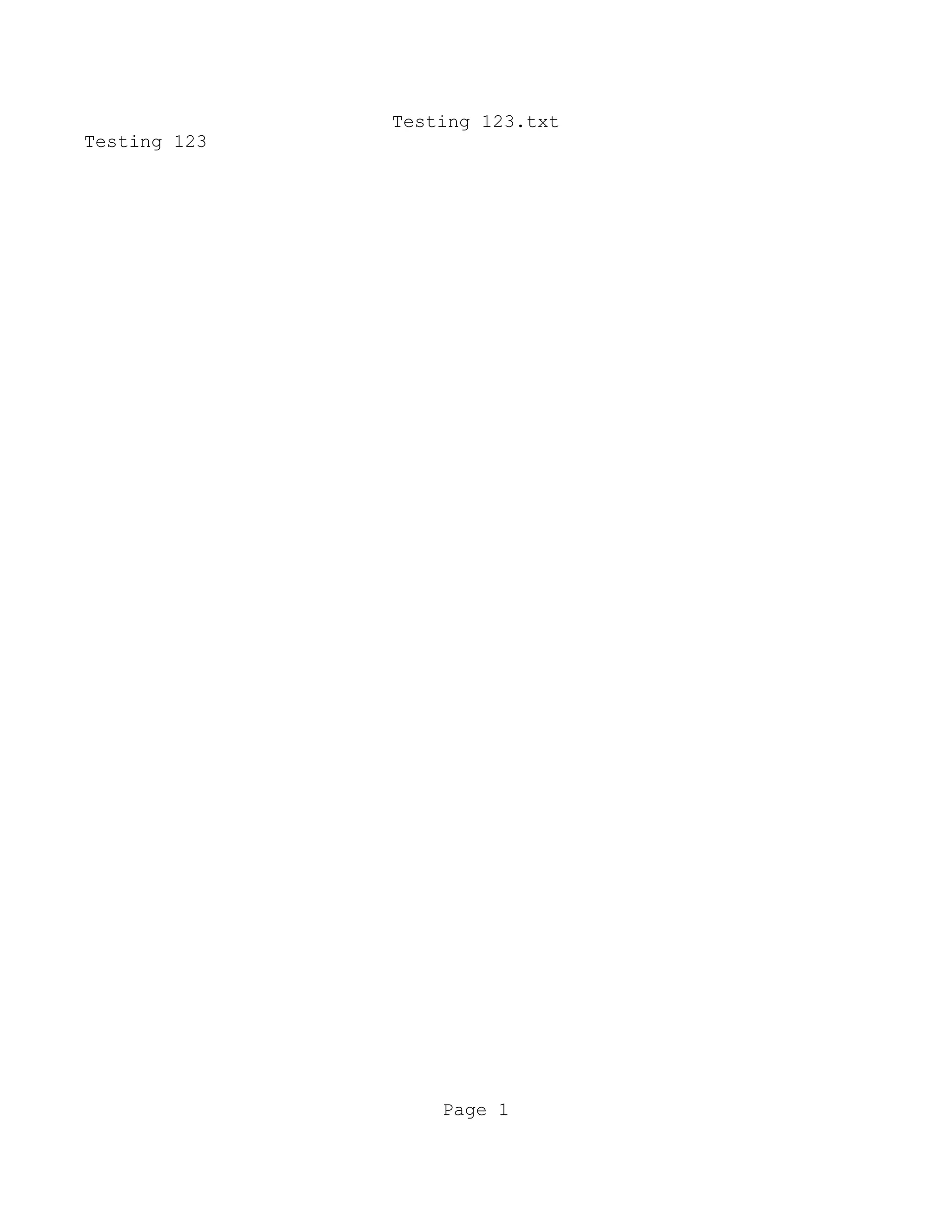 Testing 123 ABC EFG | PDF