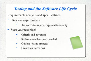 Testing 2 - Thinking Like A Tester | PPT