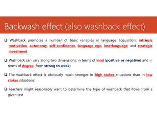 Language assessment principles and class | PPT