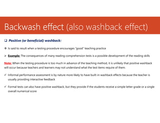 Language assessment principles and class | PPT