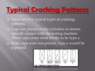 Testing a concrete compression test cylinder | PPTX
