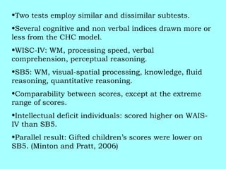 WISC | PPT | Standardized Testing | Educational Assessment
