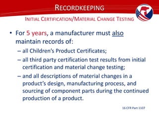 Testing and Certification of Consumer Products (English) | PPTX