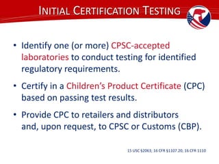 Testing and Certification of Consumer Products (English) | PPTX