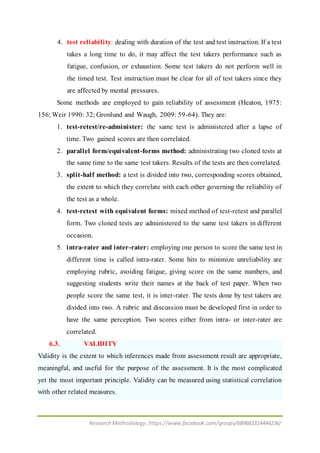 Testing and evaluation | DOCX