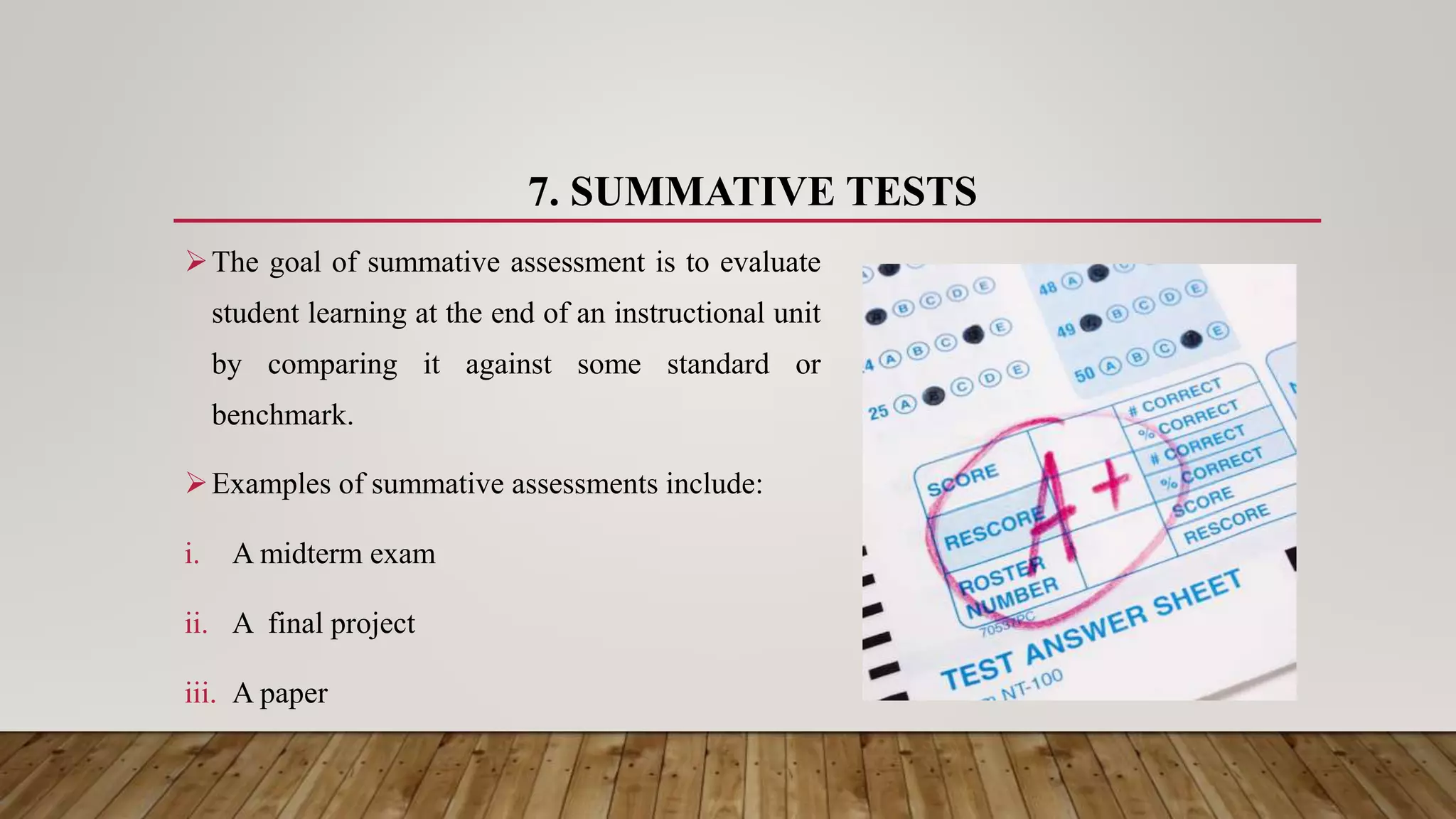 Testing and evaluation | PPTX