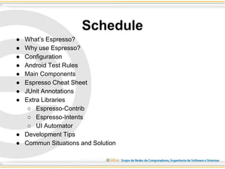 Testing android apps with espresso | PPTX