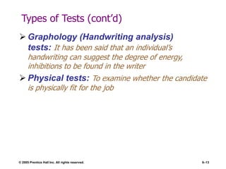 Testing and selection | PPT