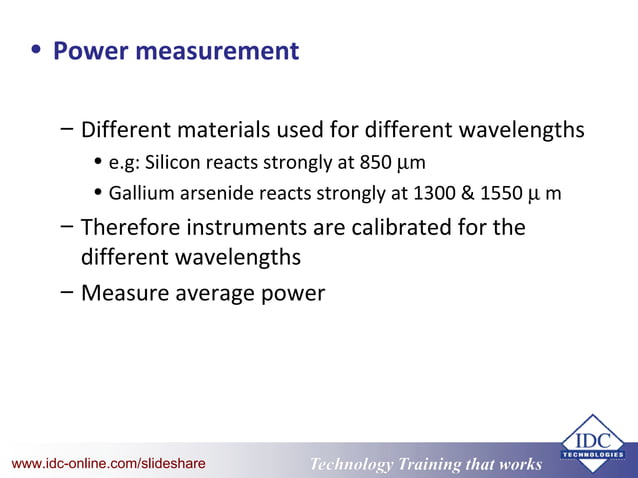 Testing And Troubleshooting Fiber Optic Cables Ppt Physics Science