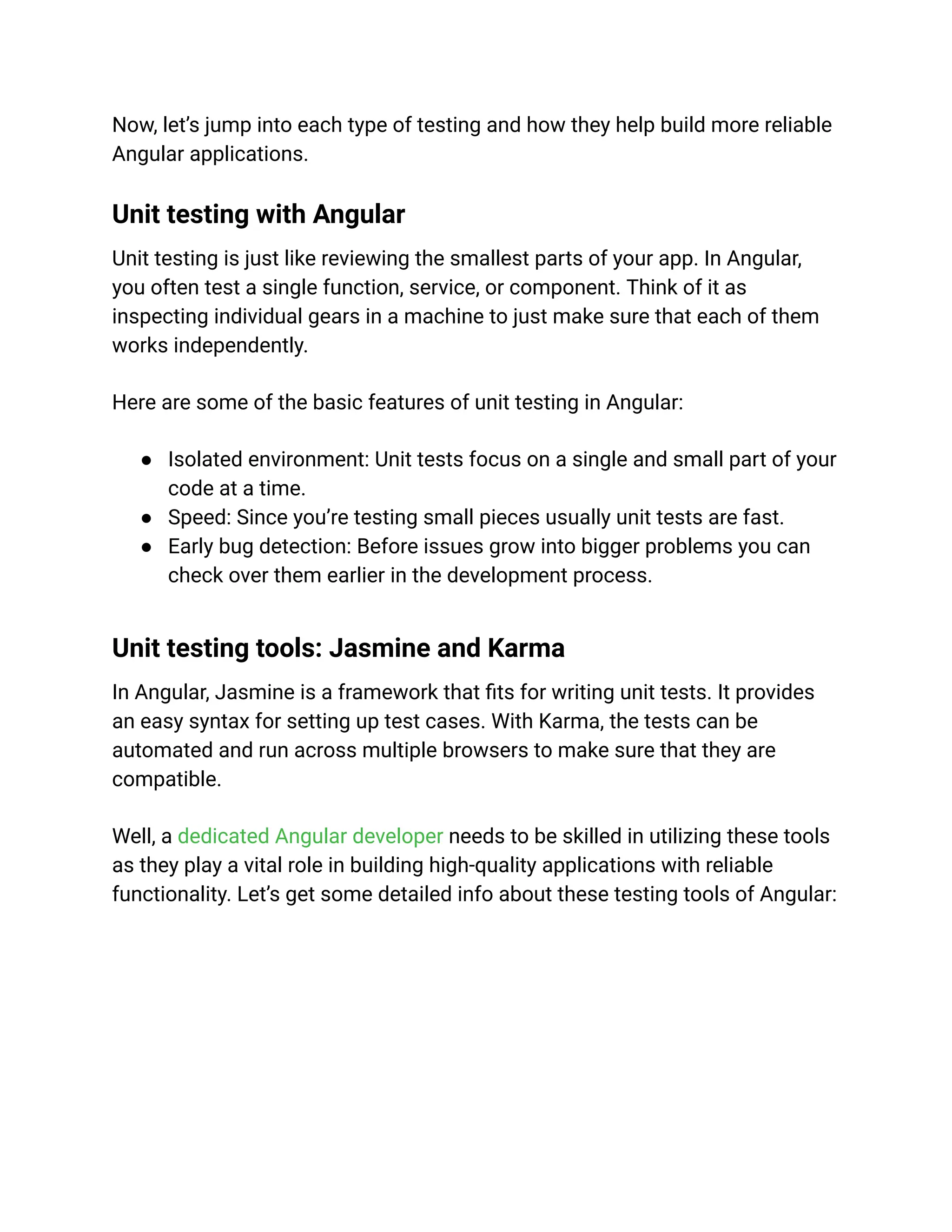 Testing Angular Apps A Complete Guide For Developers Pdf