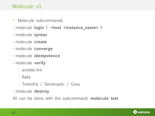 Testing Ansible Roles With Molecule Ppt