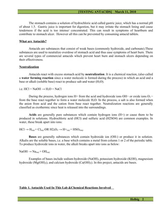 Testing antacids lab (autosaved) | DOC