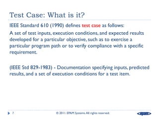 Testing artifacts test cases | PDF