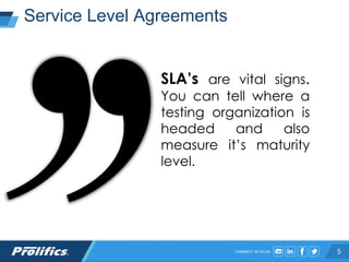 Testing as a Managed Service using SLAs and KPIs | PPTX