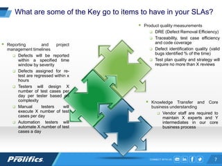 Testing as a Managed Service using SLAs and KPIs | PPTX