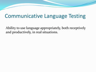 Testing, assessing, and teaching | PPTX