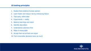 Testing your business idea. Lets make your idea more successful | PPTX