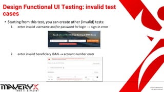 Testing Banking Applications. Here is a practical example | PDF