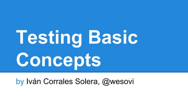 Software Testing Basic Concepts Ppt