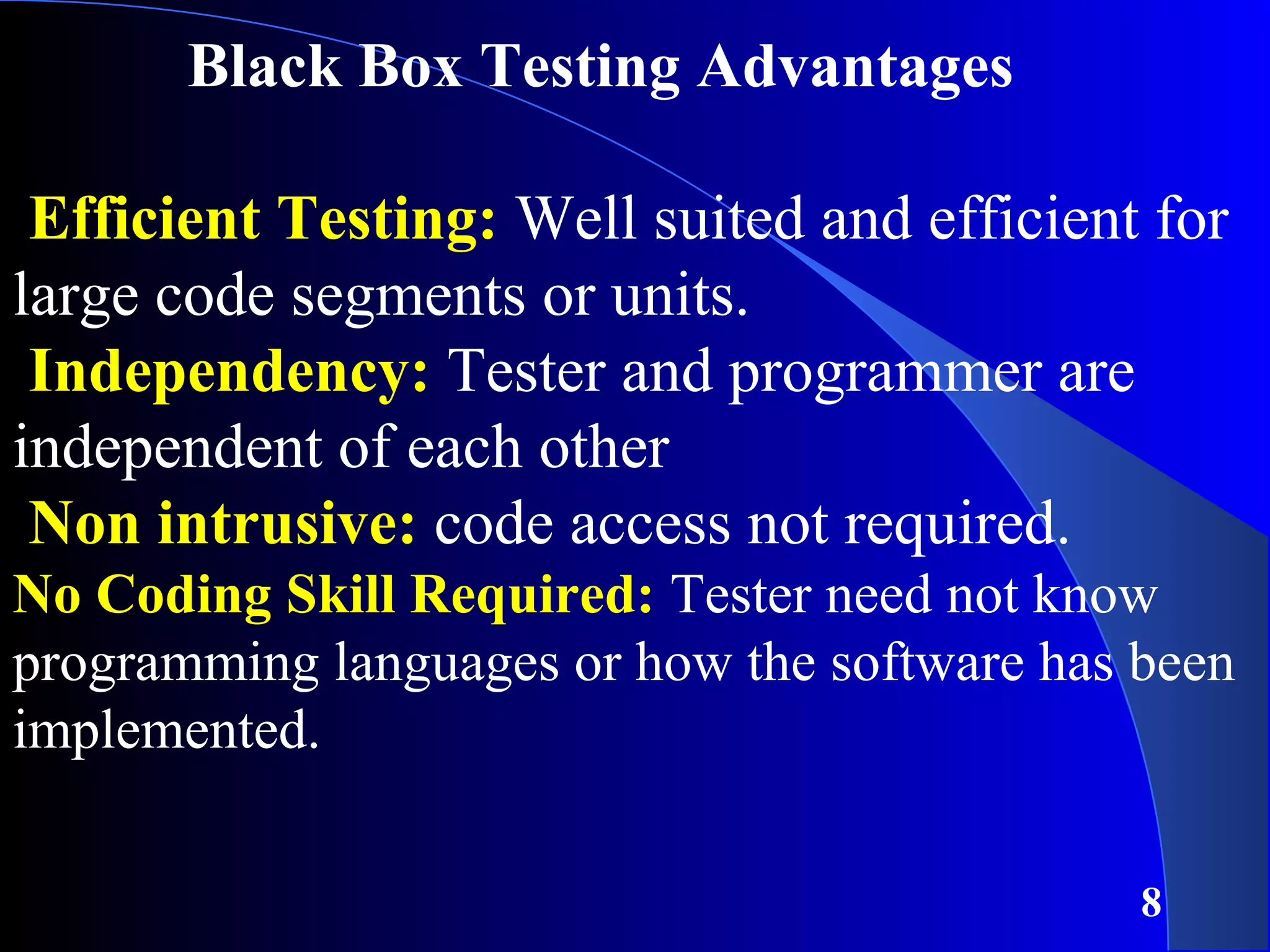 Testing, black ,white and gray box testing | PPT