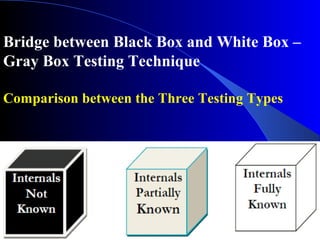 Testing, black ,white and gray box testing | PPT