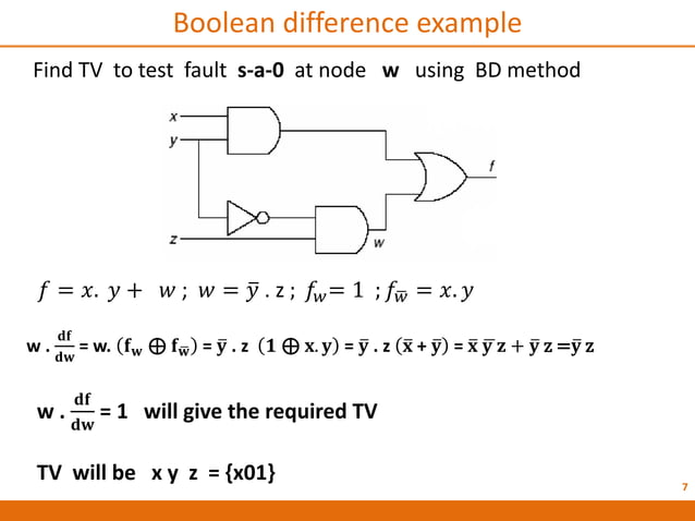Testing boolean difference | PDF