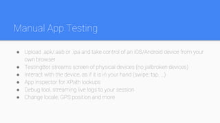 TestingBot - Continuous Testing Cloud | PPT