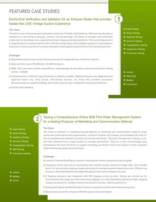 QA & Testing Capabilities - Sigma Infosolutions | PDF