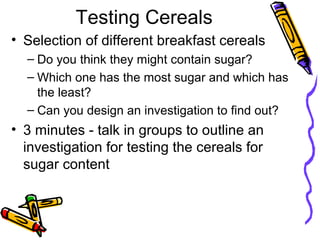 Testing cereals | PPT