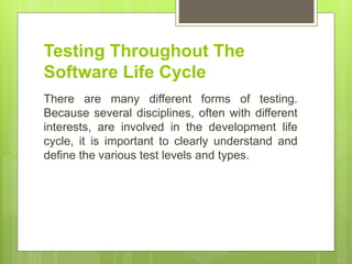 Foundation of Software Testing Chapter 2 | PPT