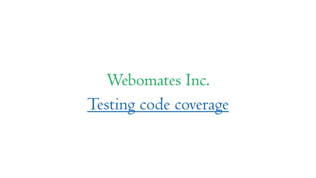 Testing code coverage | PDF | Technology & Computing