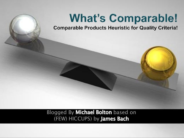 What s Comparable what-s-comparable