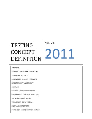 Testing concept definition | DOCX