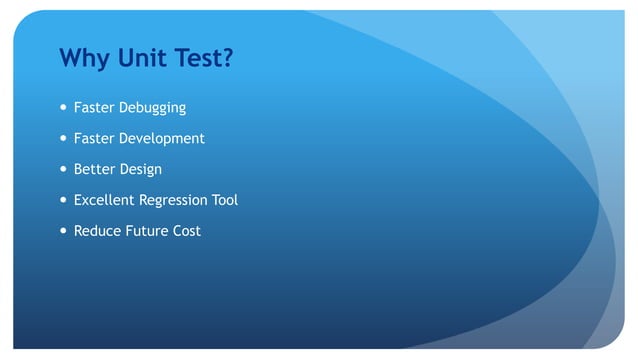 Unit Testing And Tdd Concepts With Best Practice Guidelines Ppt