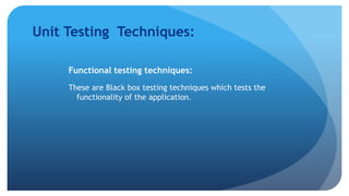 Unit testing & TDD concepts with best practice guidelines. | PPTX