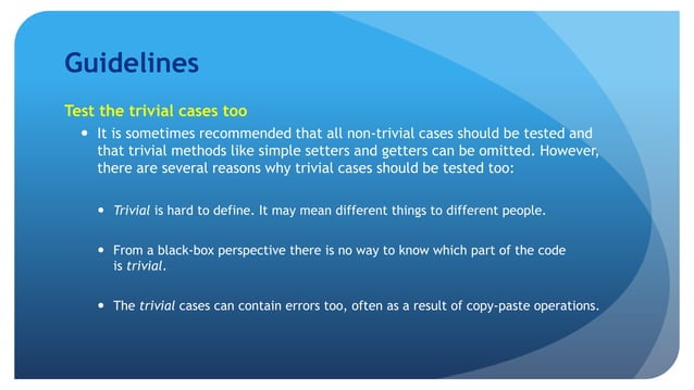 Unit Testing And Tdd Concepts With Best Practice Guidelines Ppt
