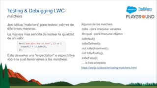 Testing & debugging lightning web components | PPT
