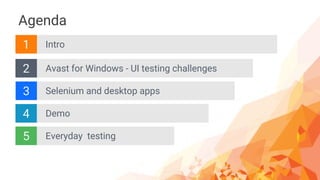 Testing desktop apps with selenium | PPT