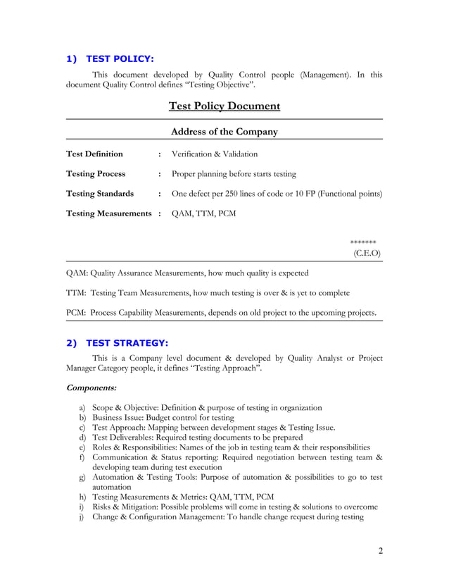 Testing documents | DOC