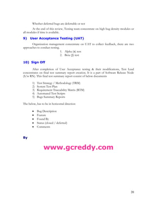 Testing documents | PDF