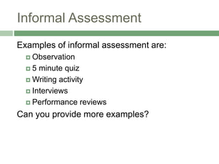 Language Assessment Types | PPTX