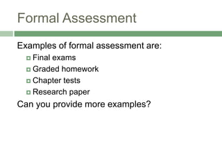 Language Assessment Types | PPTX